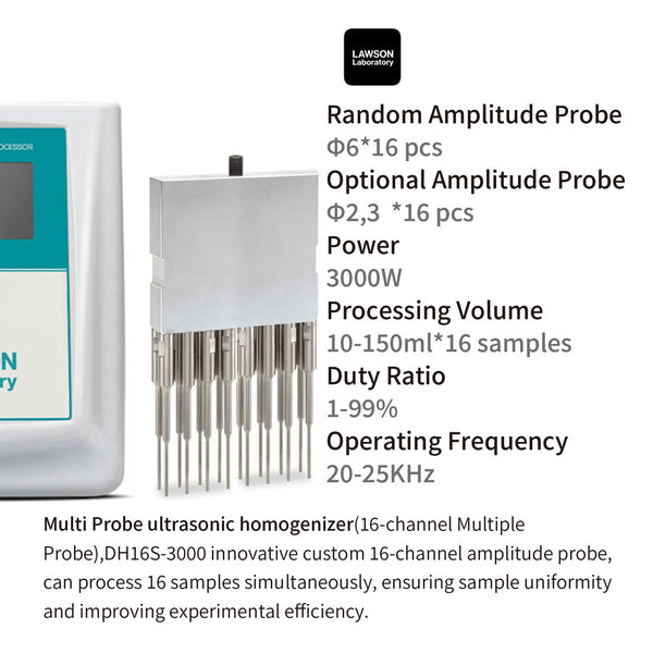 Multi Probe ultrasonic homogenizer,Multiple Probe Sonicator,DH16S-3000 ...